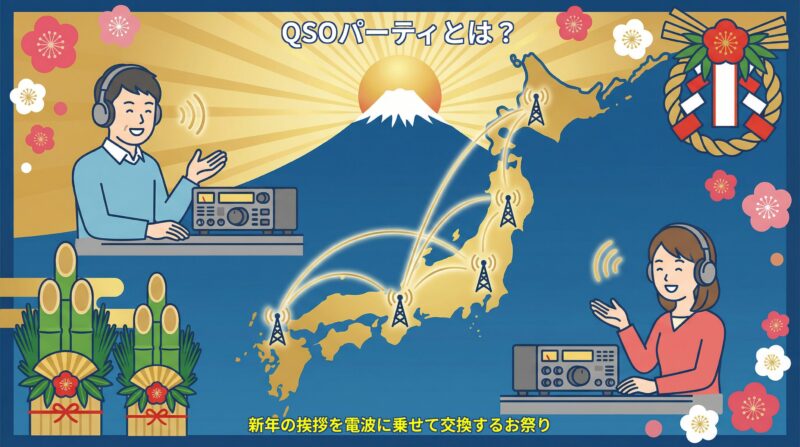 【2026年QSOパーティ完全攻略】初心者でも安心！参加方法から周波数、ステッカー入手まで徹底解説 | CQ～JA3CGZ アマチュア無線ブログ